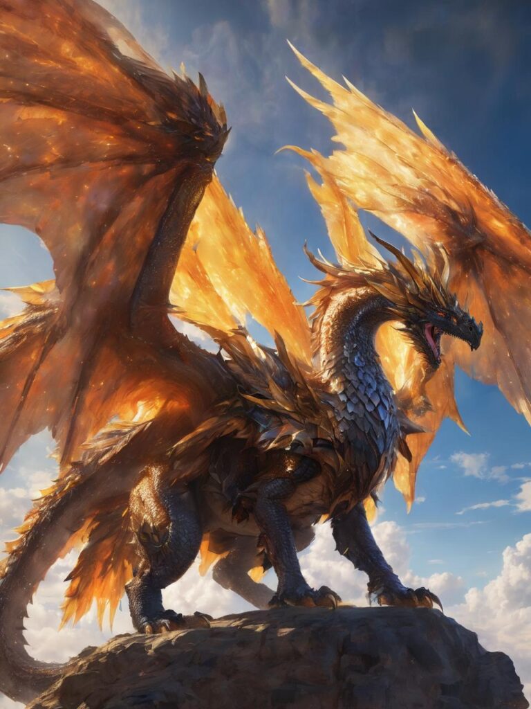 Bahamut Mythical Cosmic Dragon | mythicalcreatures.info