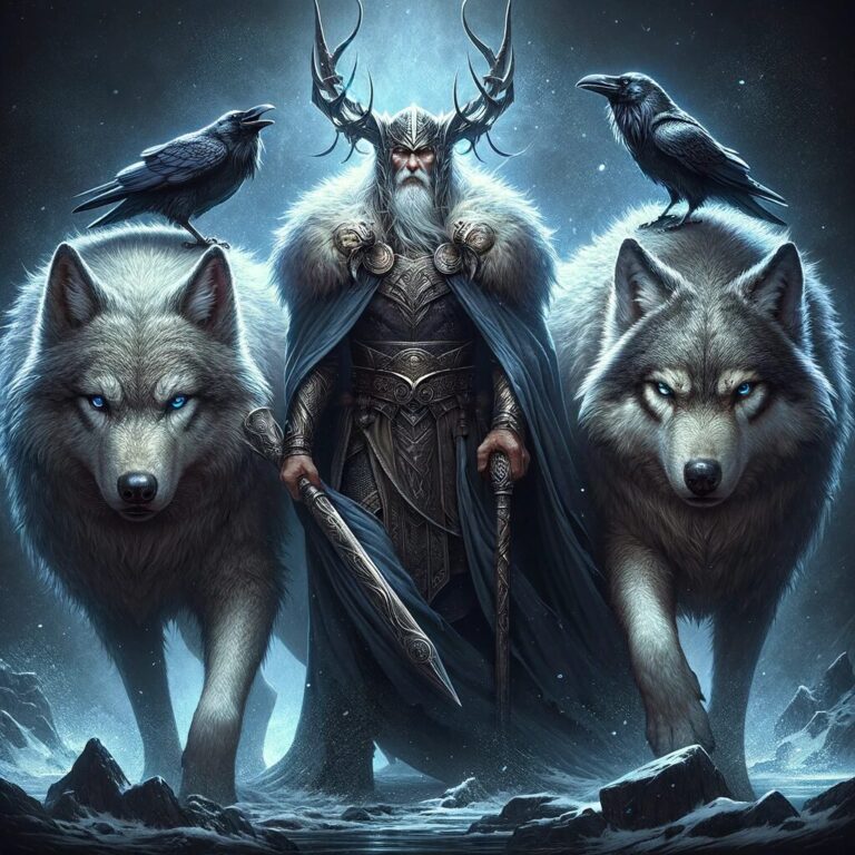 Geri and Freki - Odin's Loyal Wolves | mythicalcreatures.info