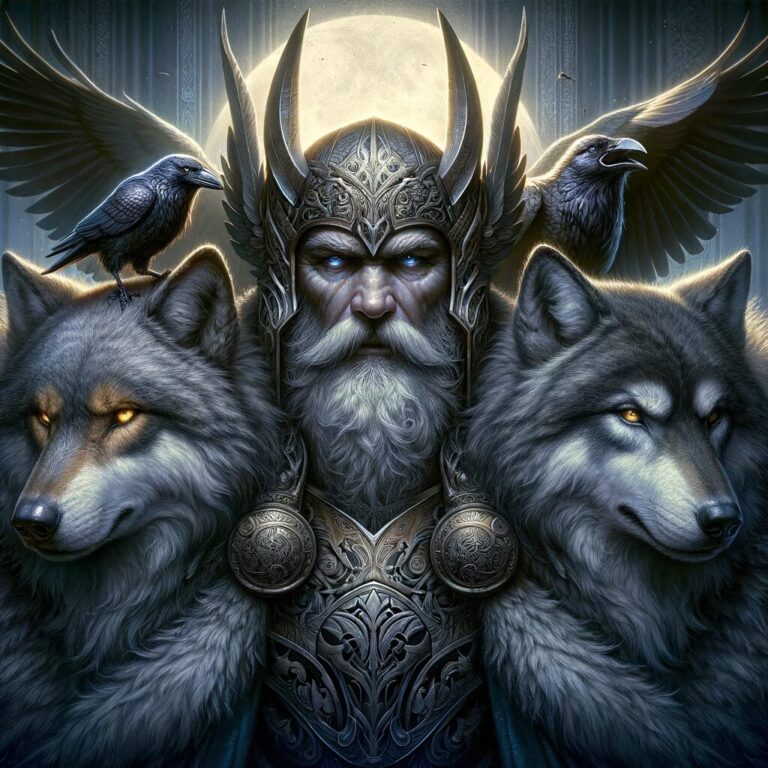 Geri and Freki - Odin's Loyal Wolves | mythicalcreatures.info