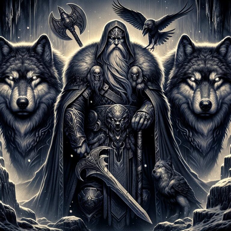Geri and Freki - Odin's Loyal Wolves | mythicalcreatures.info