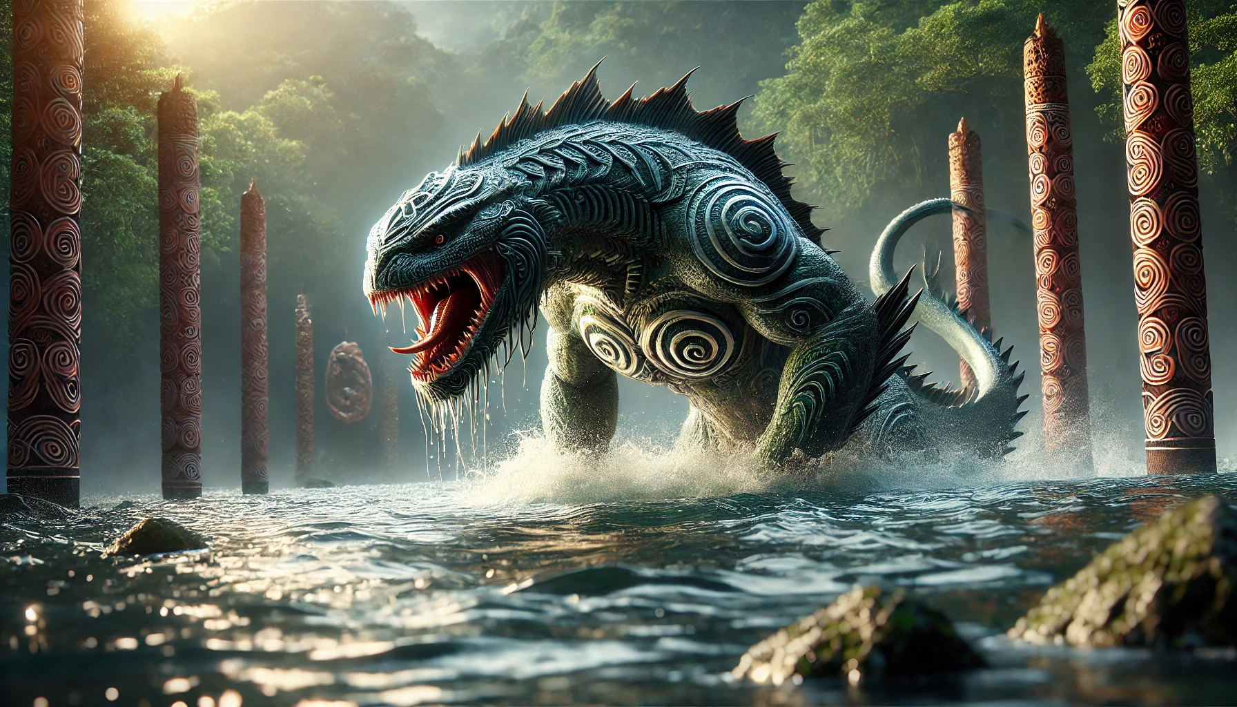 Taniwha - water guardians in Māori lore | mythicalcreatures.info
