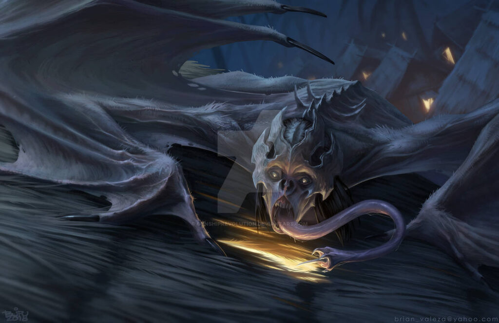 Manananggal - Flying Vampire Torso | mythicalcreatures.info