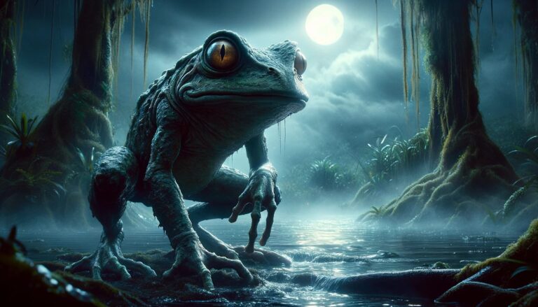 Loveland Frog - Mysterious frog-like cryptid | mythicalcreatures.info